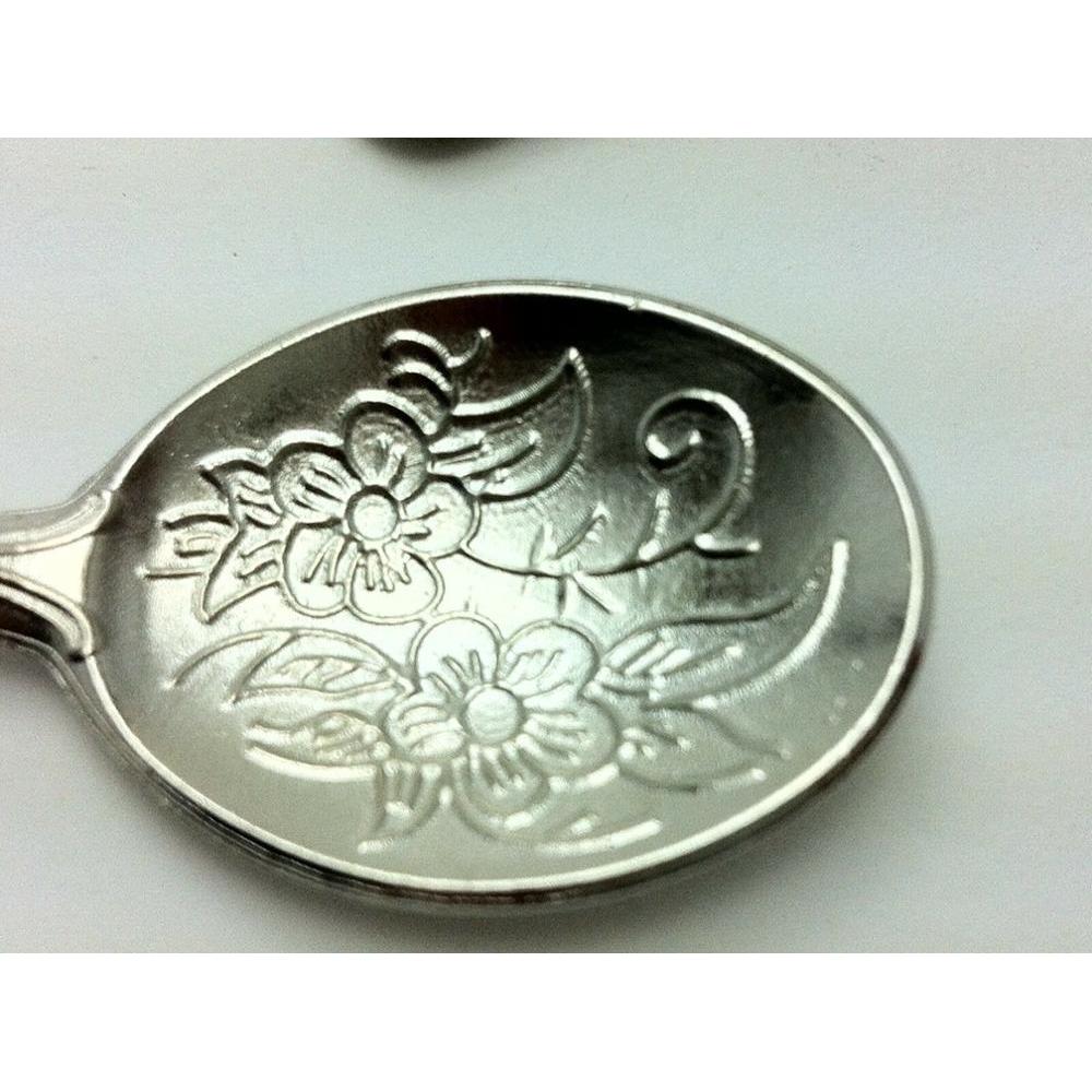 Tea spoons 6 piece decorative crystals colorful an... – Grandado