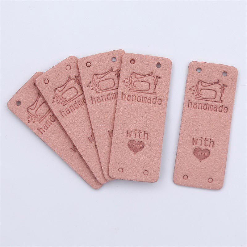 10pcs PU Leather Tags Handmade Clothes Sew embosse... – Grandado