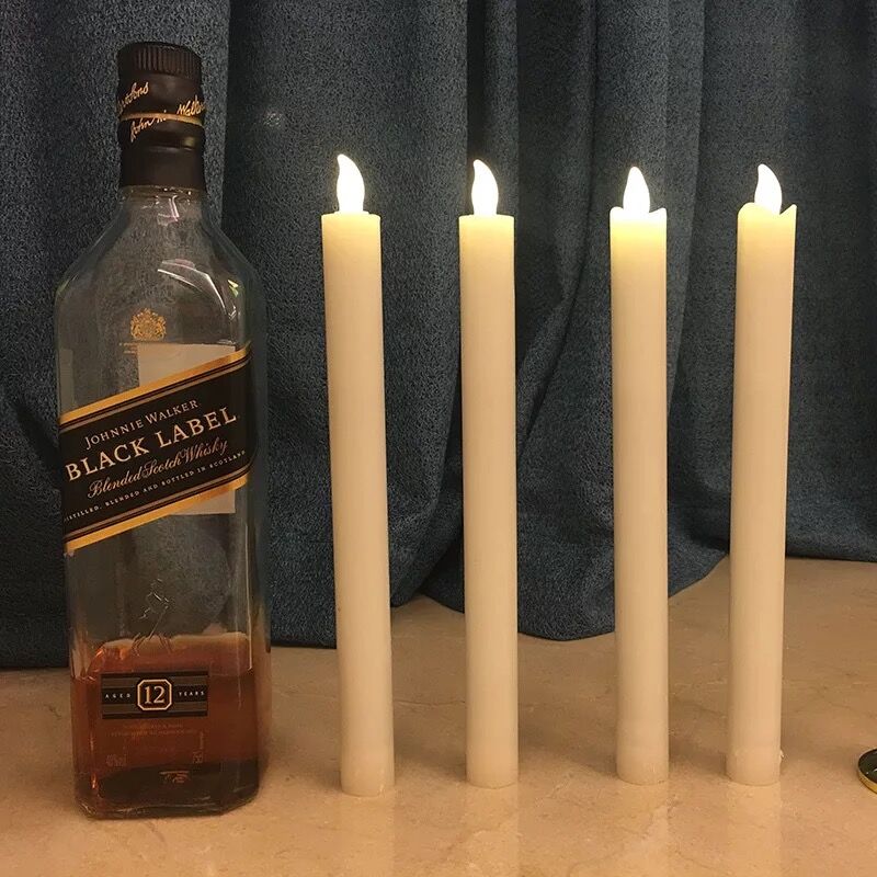 30pcs Battery operate Flameless Ivory Led taper Li... – Grandado