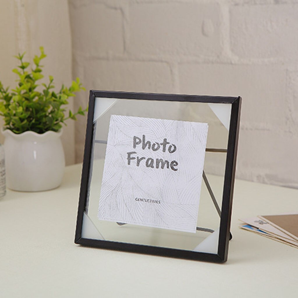 Nordic Metal Glass Photo Frame Dried Flower Plant ... – Vicedeal