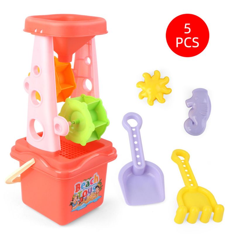 5 Pcs Sand Beach Toys Set for Children Babies Beac... – Vicedeal
