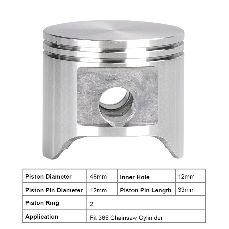 1 Set 365 Chainsaw Piston Kit 48mm Piston Set Chainsaw Spare Parts ...