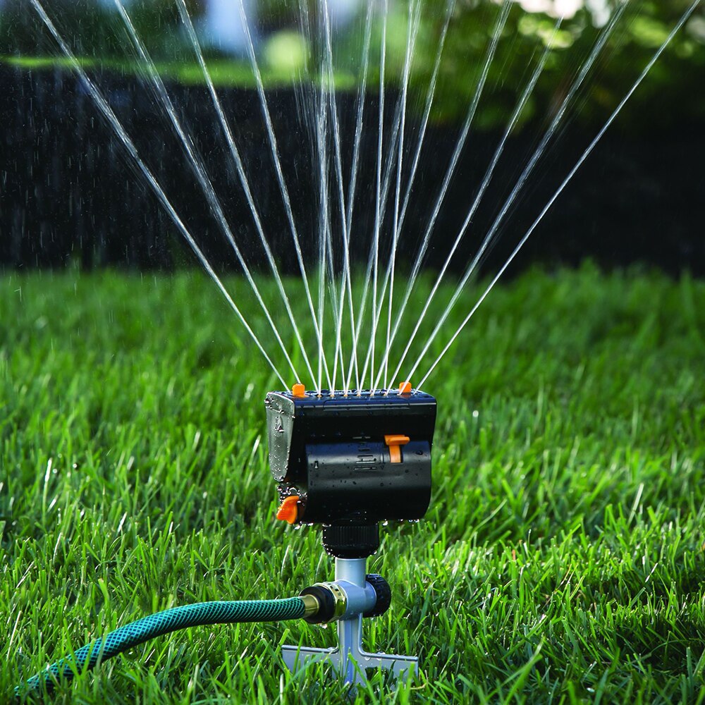16 Holes Automatic Swing Garden Sprinklers Sprayer... – Grandado
