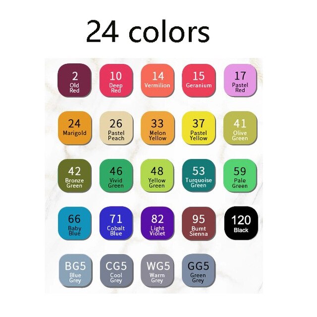 Art Markers 30/40/60/80 Color Markers Manga Drawin... – Grandado