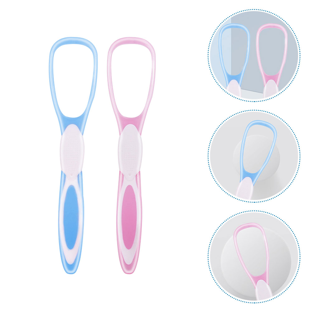 2pcs TPR Portable Oral Care Tongue Scraper Tongue ... – Vicedeal