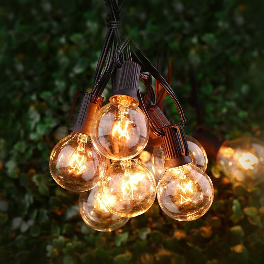 BEIAIDI 25Ft G40 Globe Bulb String Lights Clear Ba... – Grandado BEIAIDI 25Ft G40 Globe Bulb String Lights Clear Ba... – Grandado