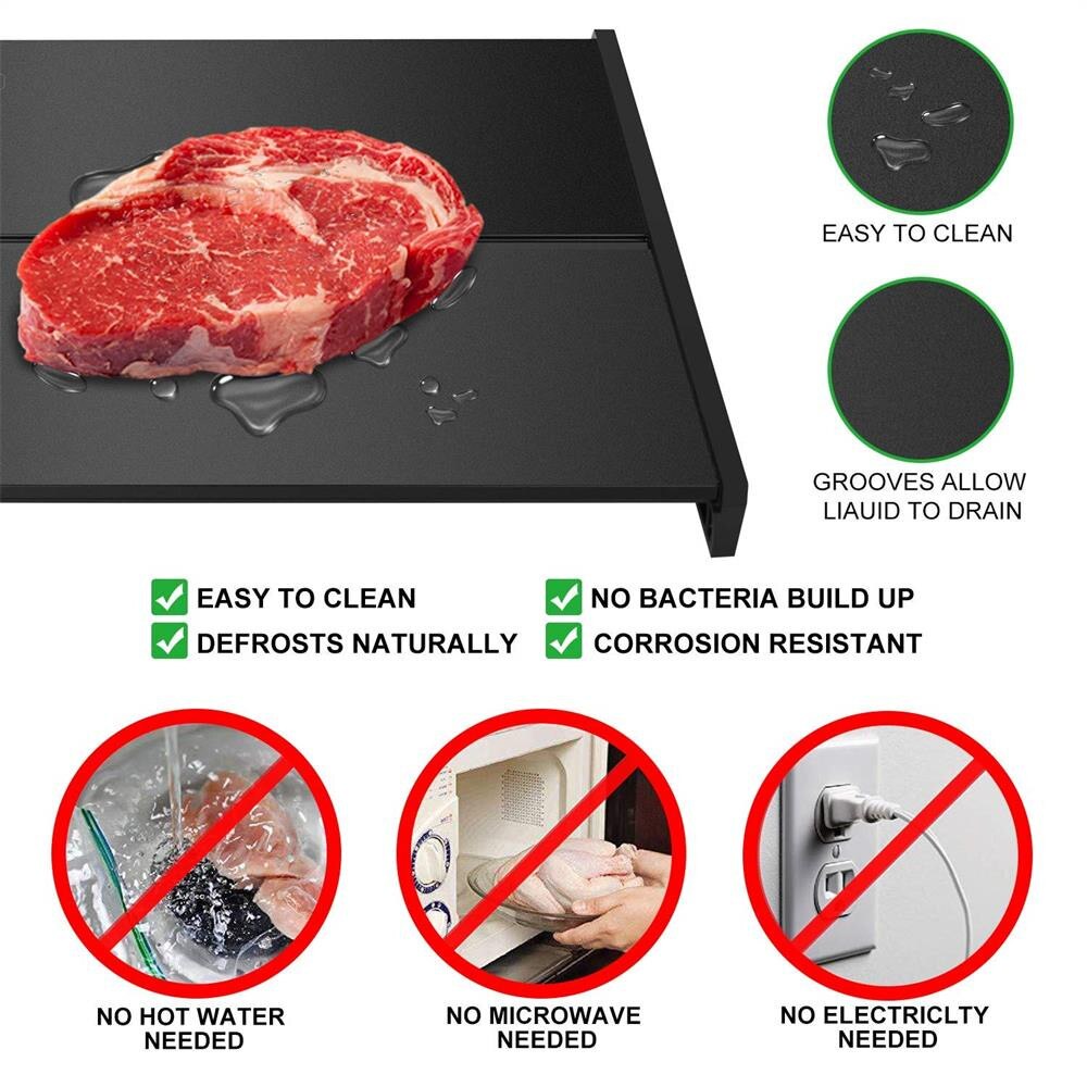 Home Kitchen Meat Thawing Board Fast Defrost Tray ... – Grandado