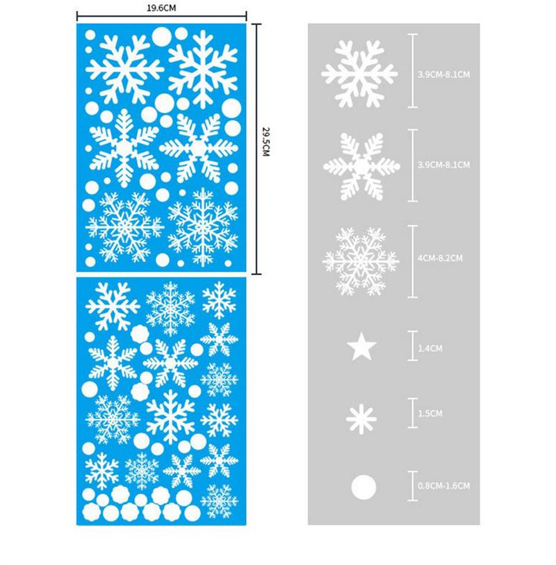 Christmas Snowflake Static Sticker Window Children... – Vicedeal
