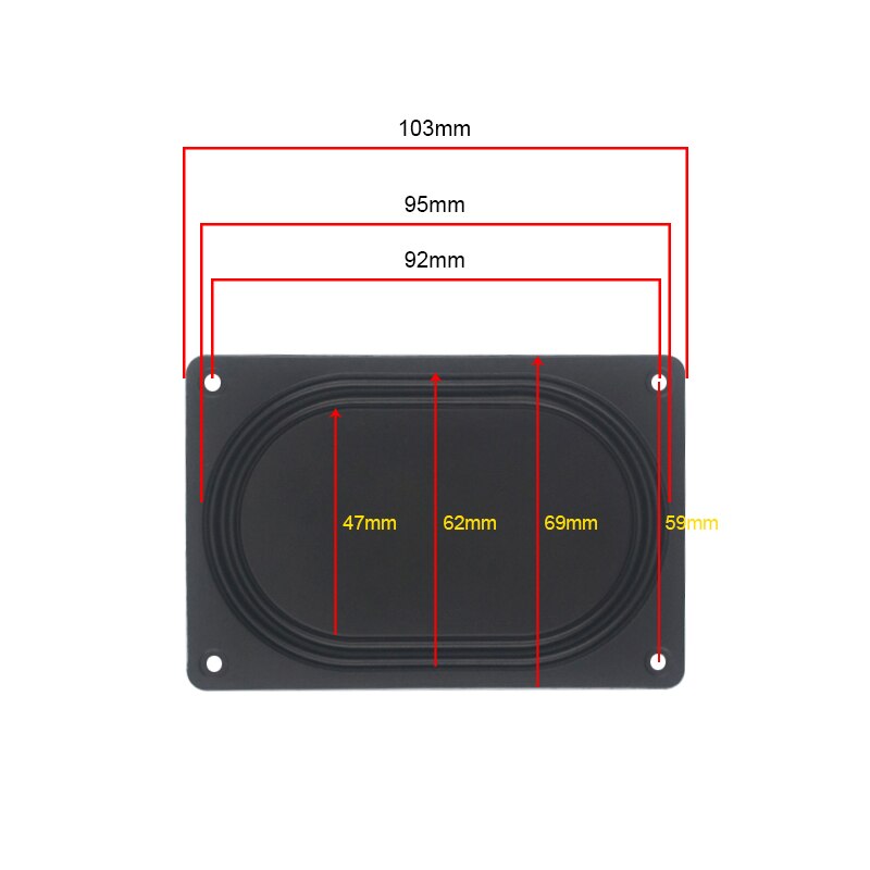 GHXAMP 2PCS 3 inch 3.5 inch Passive Bass Diaphragm... – Vicedeal