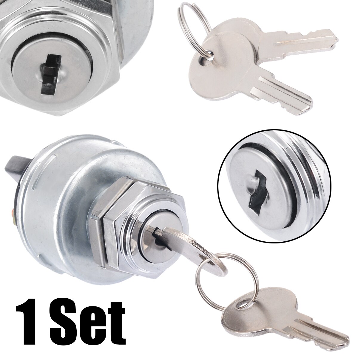 3 Position Ignition Starter Key Switch 2 Keys Univ... – Grandado