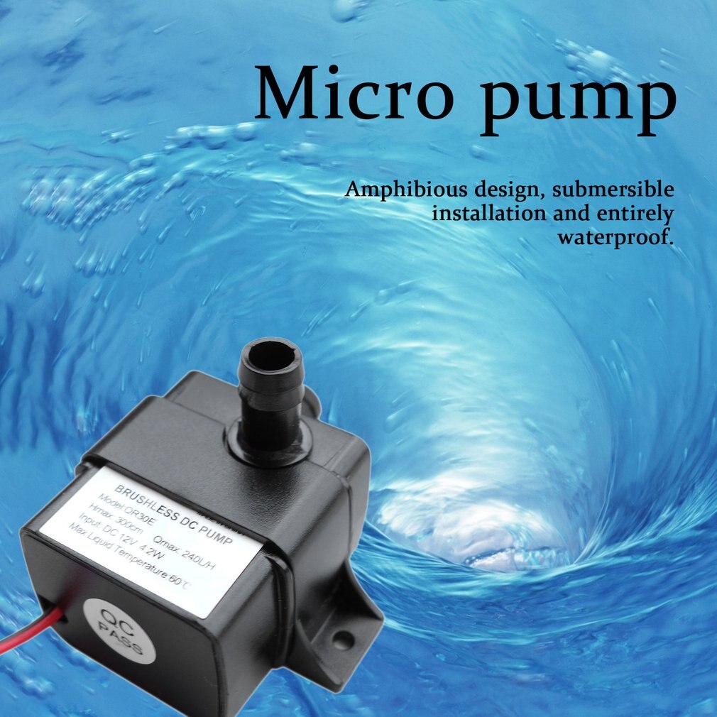Mini Ultra-quiet Water Pump DC 12V 4.2W 240L/H Flo... – Grandado