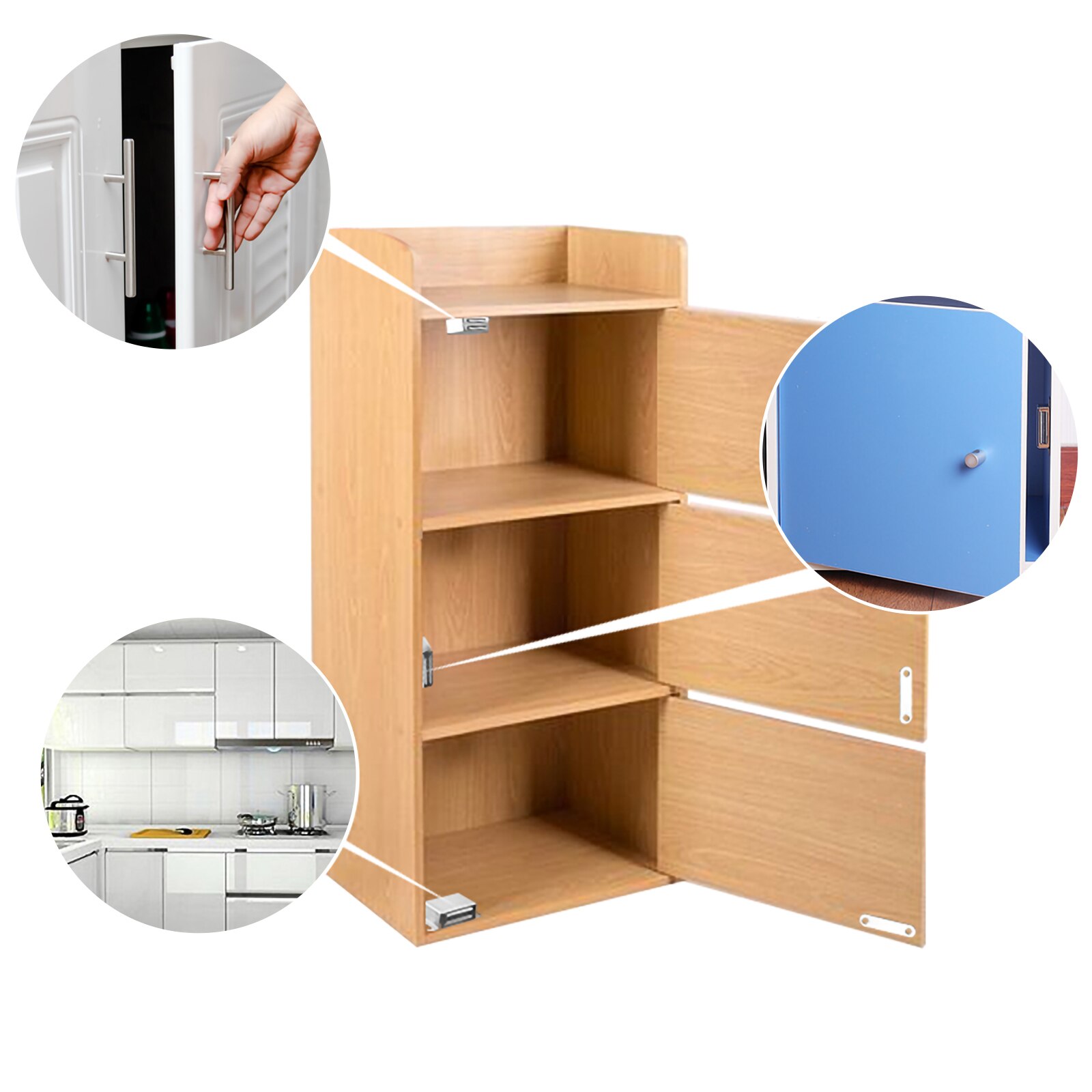 Stainless Steel Magnetic Cabinet Catches Push to O... – Grandado