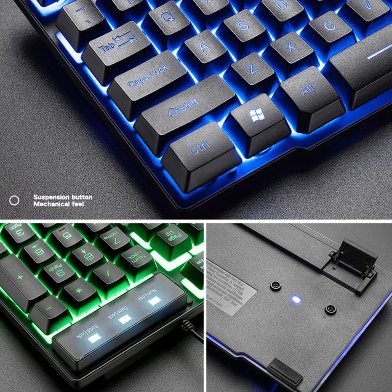 1Set T11 Mechanical Keyboard Rainbow Backlight Key... – Grandado