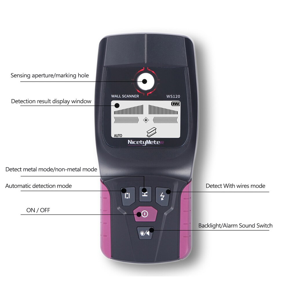 Handheld WS120 Wall Scanner Multifunction Wall Det... – Grandado