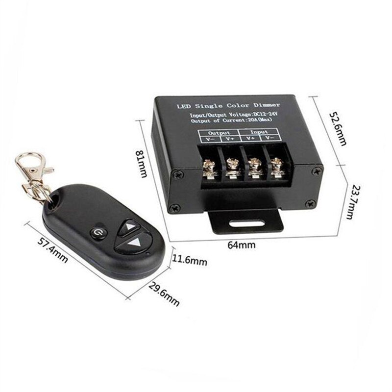 DC12-24V 30A Single Channel LED Dimmer Controller ... – Grandado