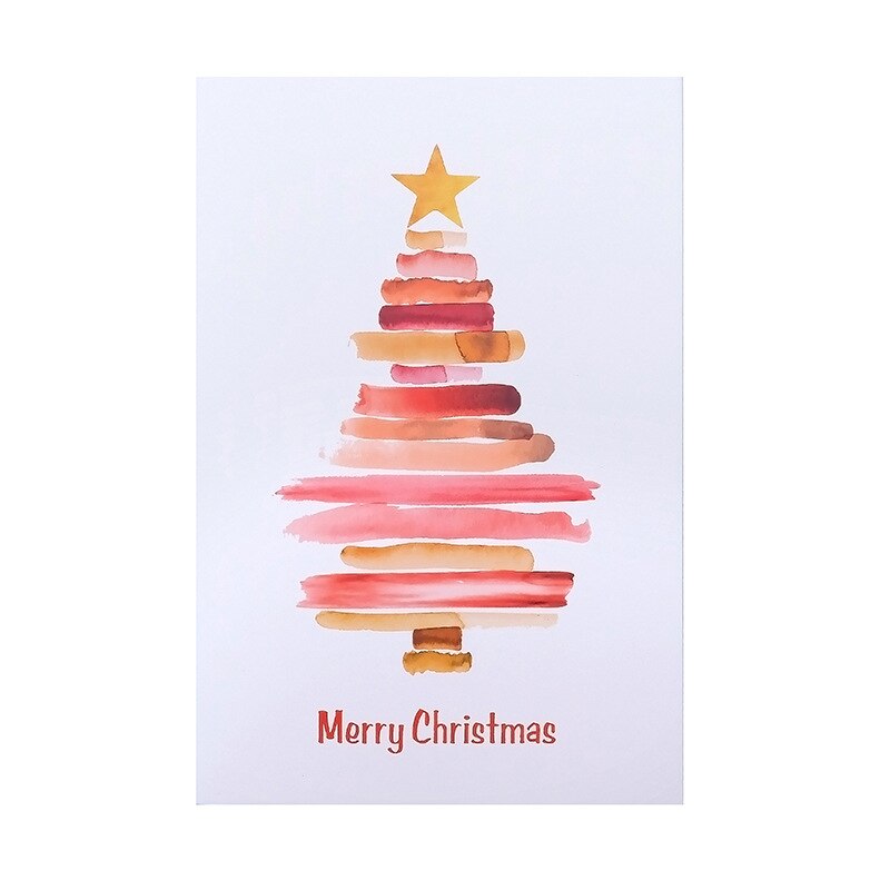 (10 Stuks/partij) Aquarel Kerst Wenskaart Met Enve... – Vicedeal (10 Stuks/partij) Aquarel Kerst Wenskaart Met Enve... – Vicedeal