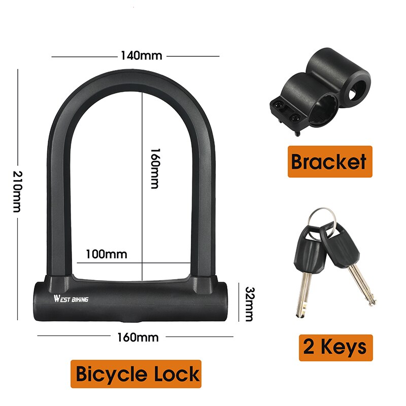 WEST BIKING Bike Lock Heavy Duty Bike Lock Bicycle... – Grandado
