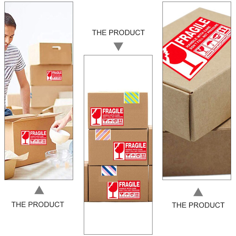 300Pcs Fragiele Papieren Stickers Verpakking Handv... – Vicedeal