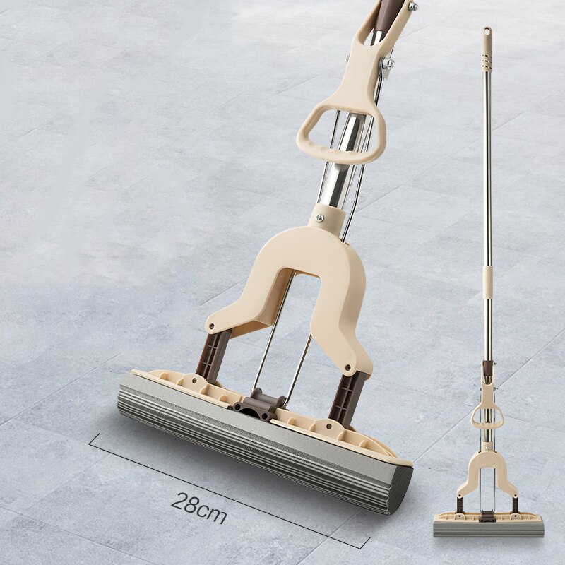 Strong Floor Mop Absorbent Folding Sponge Mop Stai... – Vicedeal