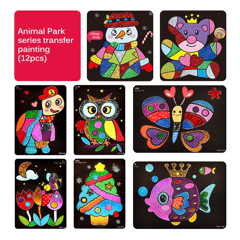 DIY Cartoon Magic Transfer Painting Crafts For Kid... – Grandado