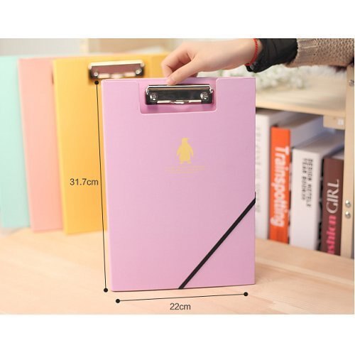 XRHYY A4 Office Stationary Double-clip Document/Fi... – Vicedeal