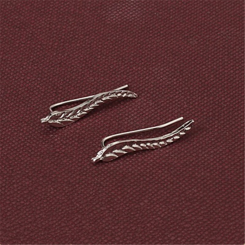 Personality Metal Leaf Simple Ear Sweep Wrap Gold ... – Grandado