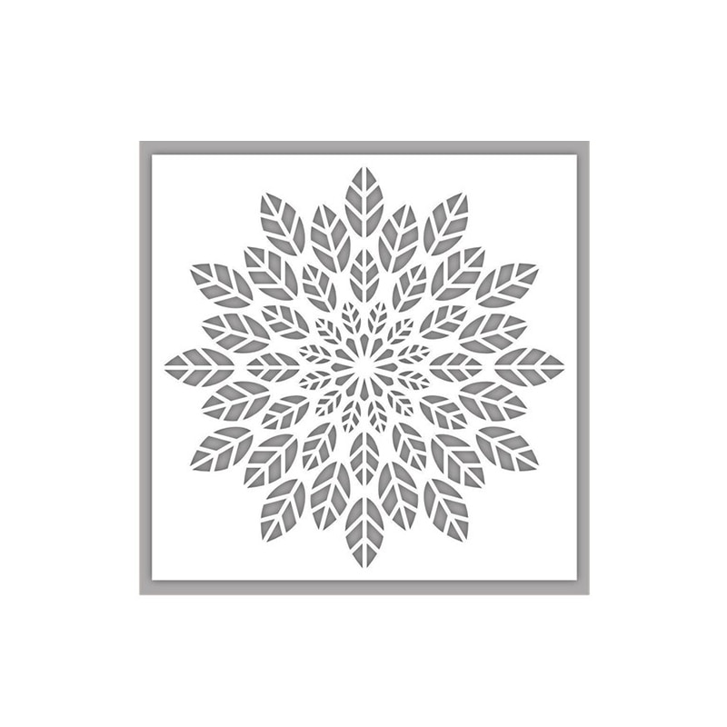 Leaves Burst Plastic Templates Stencil for DIY Scr... – Vicedeal