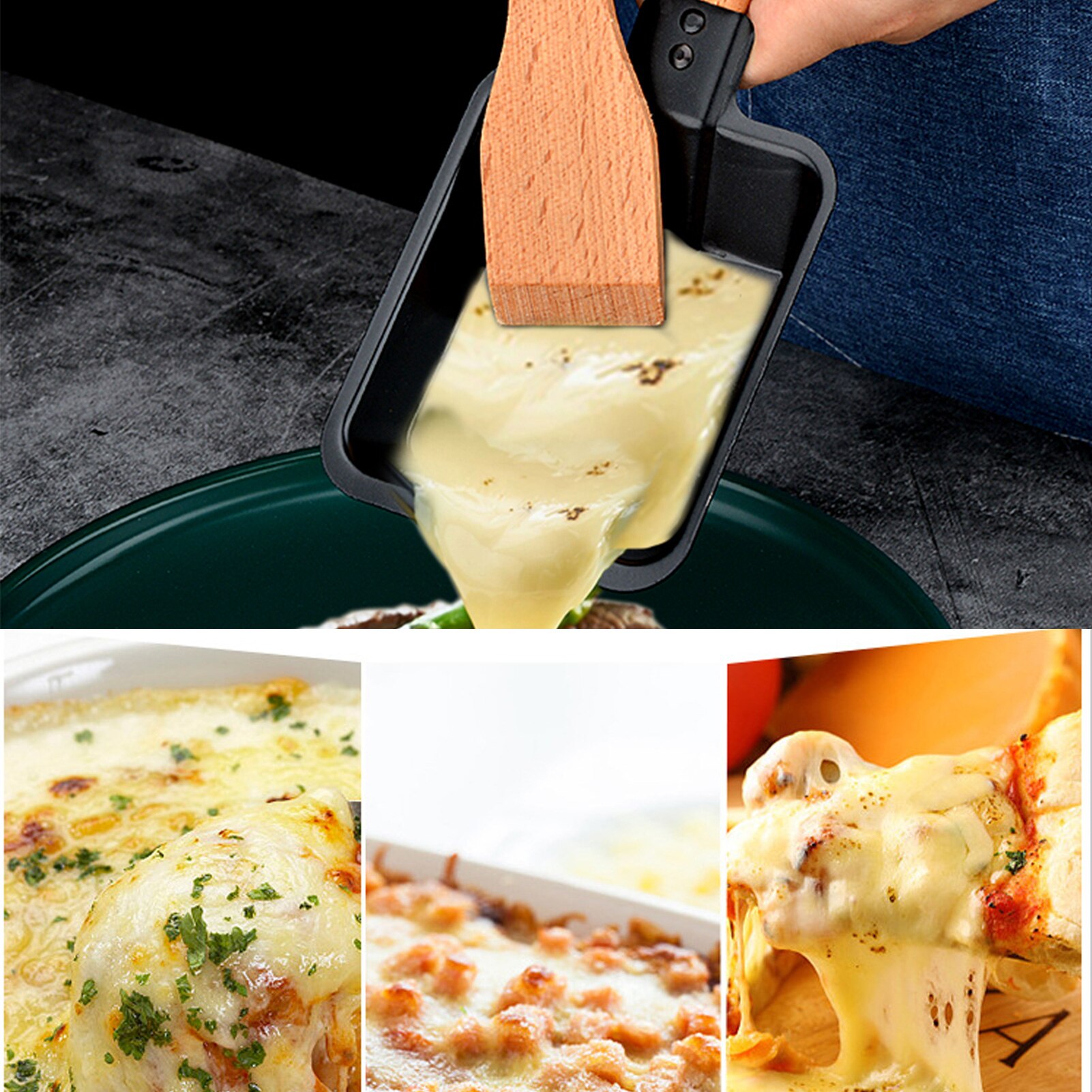 Kaas Raclette Set Kaas Smelter Pan Non-stick Racle... – Vicedeal