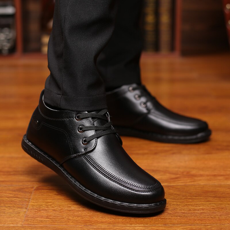 Unn vinter arbejdssko mænd læder business formelle... – Vicedeal