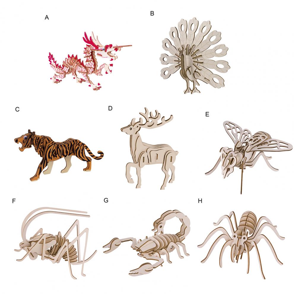 Insects Assembled Puzzle Handmade Educational Toys... – Vicedeal