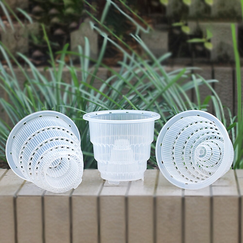 Resin Root Control Orchid Flower Mesh Pot Transpar... – Grandado
