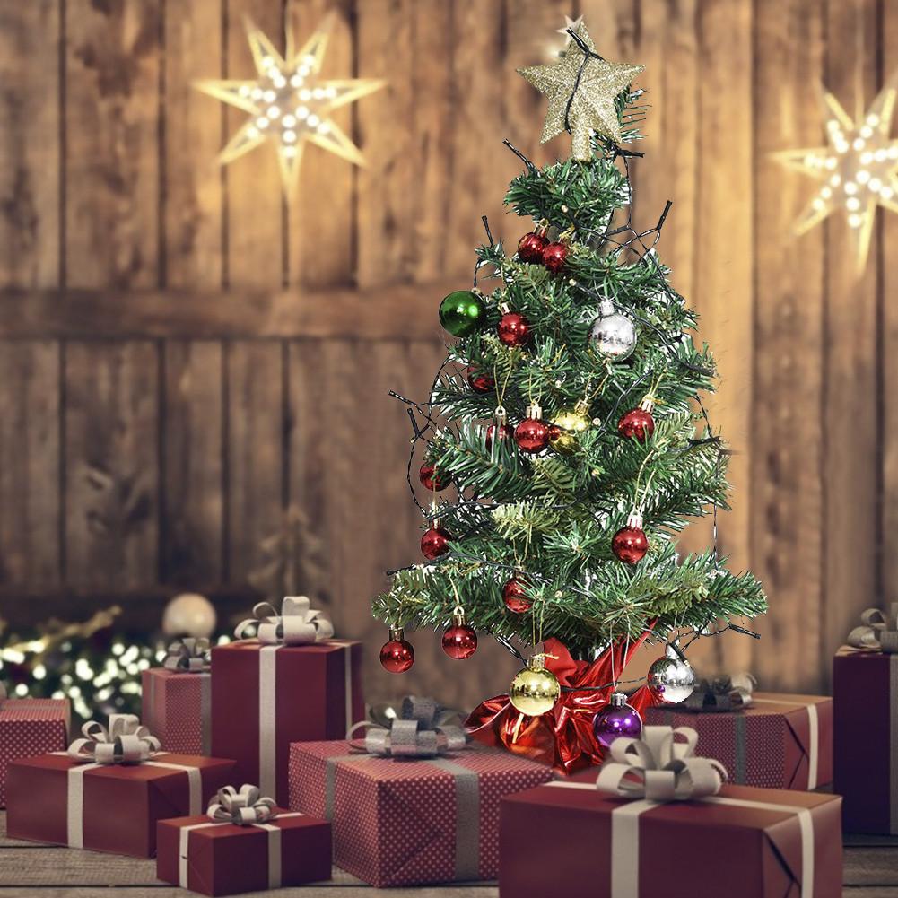 24inch Christmas Tree Set with 50 LED Lights DIY O... – Vicedeal