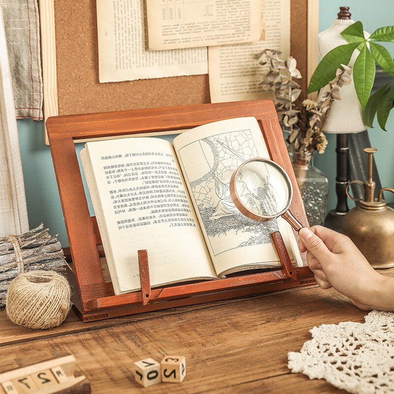 Wooden Adult Reading Rack Folding Storage Recipe R... – Vicedeal