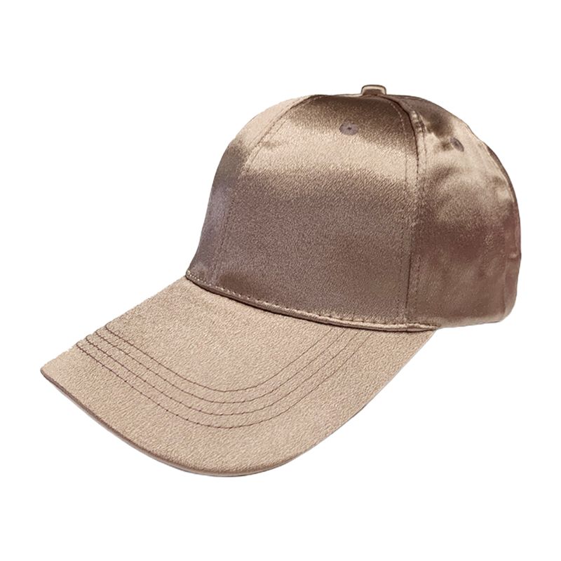 Unisex Satin Baseball Cap Shiny Solid Color Outdoo... – Grandado