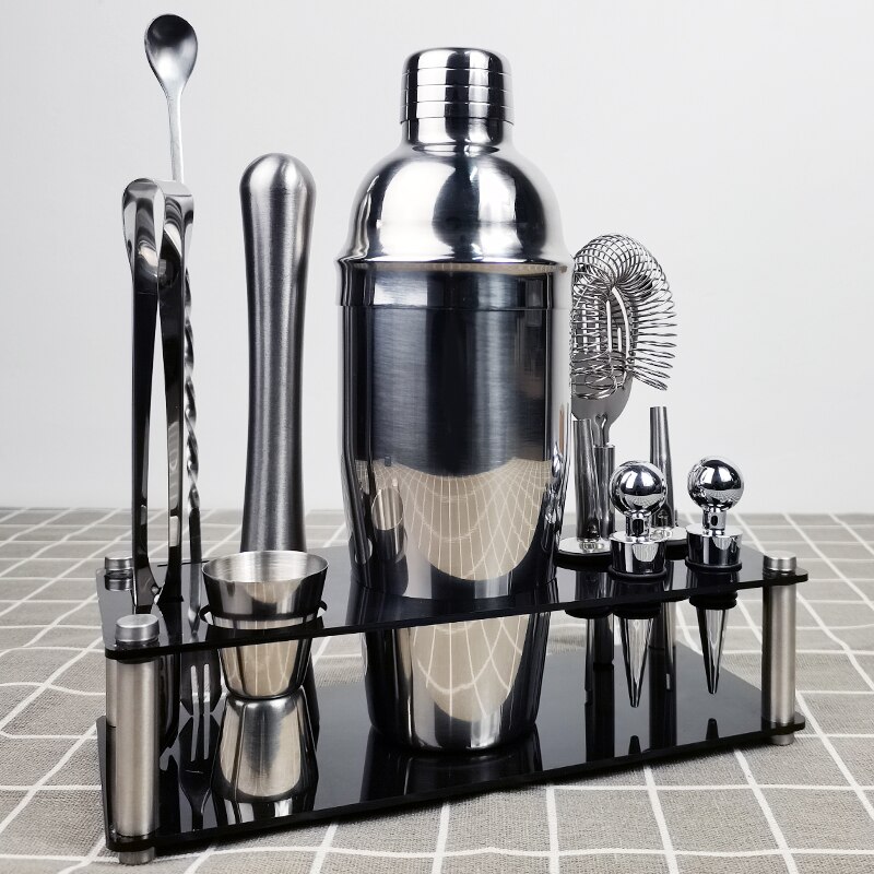 1-13Pcs Stainless Steel Boston Cocktail Shaker 450... – Grandado