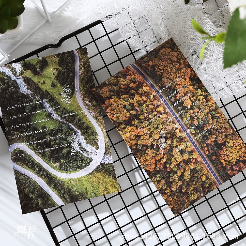 30Sheets/Set All the way forward scenery Postcard ... – Grandado