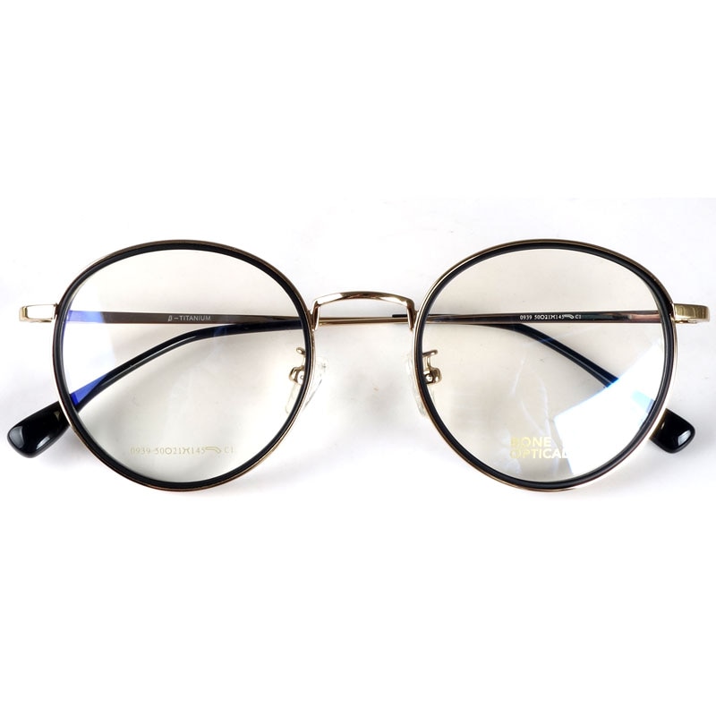 Round spectacles eyeglasses frames Japan for myopi... – Grandado