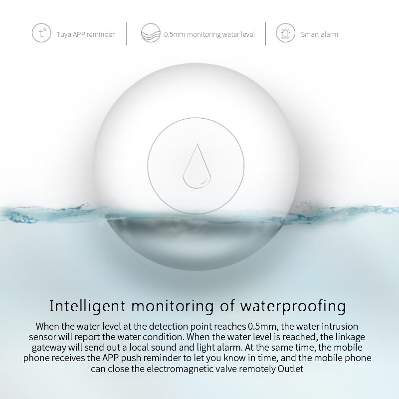 Zigbee Flood Sensor Smart Waterlek Detector Smart ... – Vicedeal