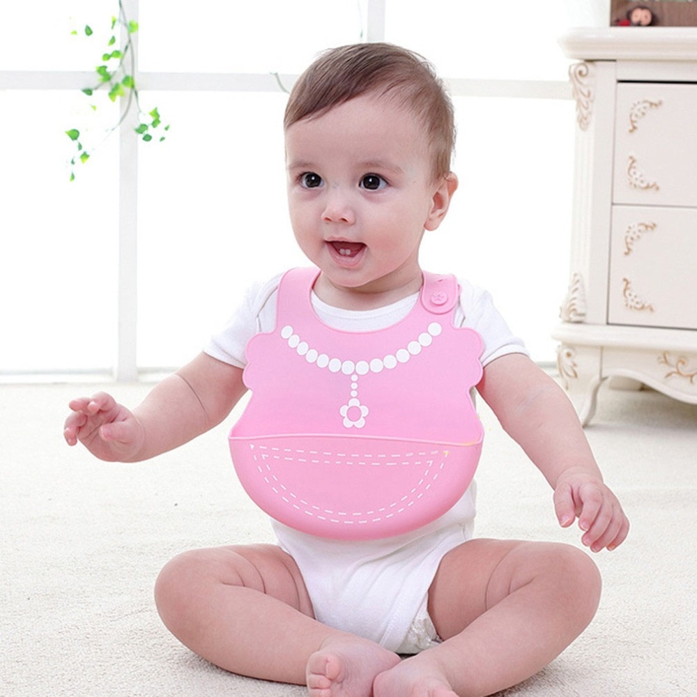 Baby Bibs Waterproof Silicone Feeding Infant Saliv... – Grandado