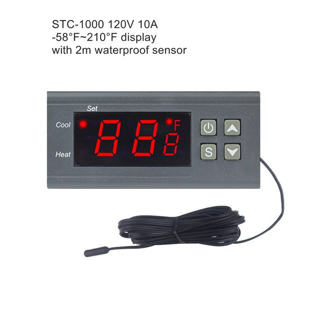 Stc 1000 digital controlador de temperatura dois r... – Grandado