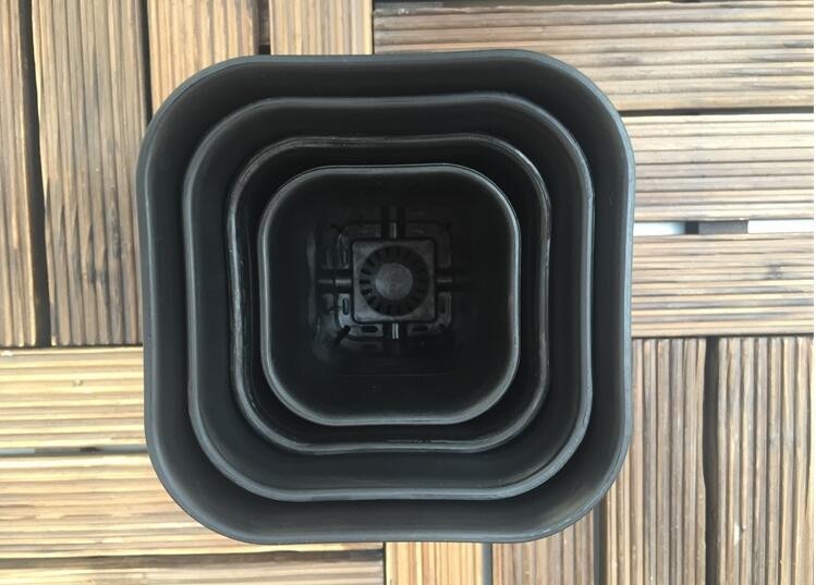 Vientiane B-type Thicken Square Pots.Matte Black p... – Grandado