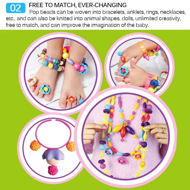 DIY Beads Toy DIY Handmade Beading Kids Girls Chil... – Grandado