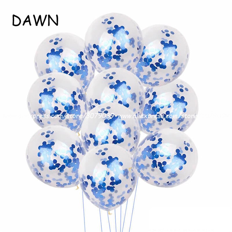 10pcs/lot 12" Confetti Clear Balloons Gold Star Fo... – Grandado