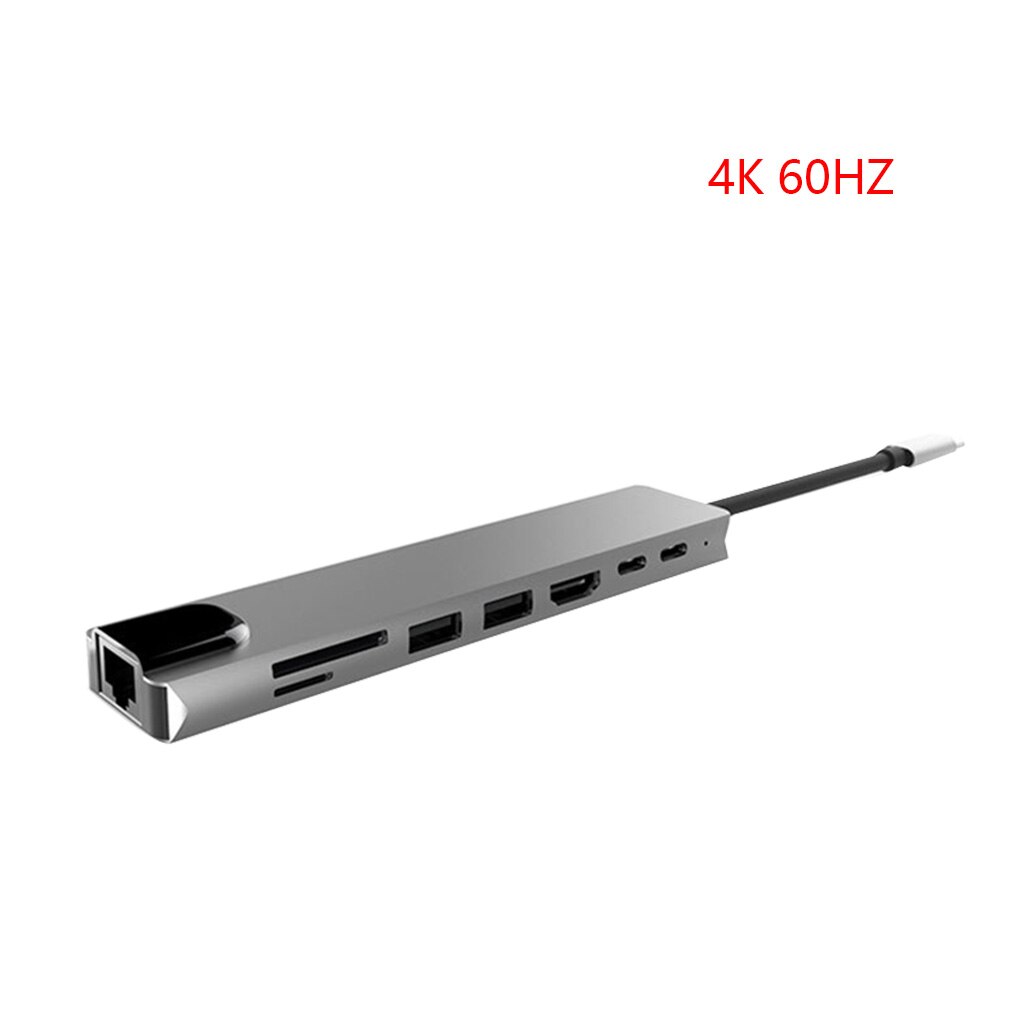 8 in 1 usb-c nav aluminiumlegering hd 2 usb 3.0 a... – Vicedeal