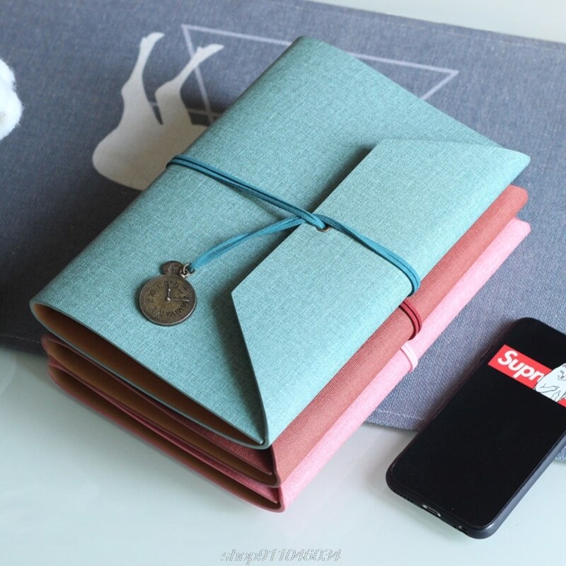 A5 Loose-leaf Tri-fold travel Handbook Pu leather ... – Grandado