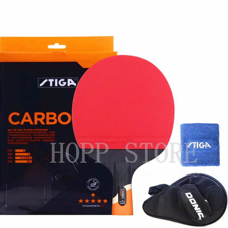STIGA 6 Star Racket Offensive Carbon Pimples In Ru... – Grandado