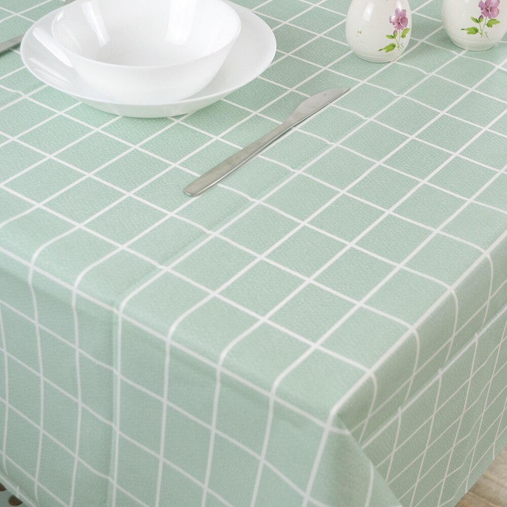 Pvc vattentät duk bordsduk rektangulär plast matbo... – Vicedeal