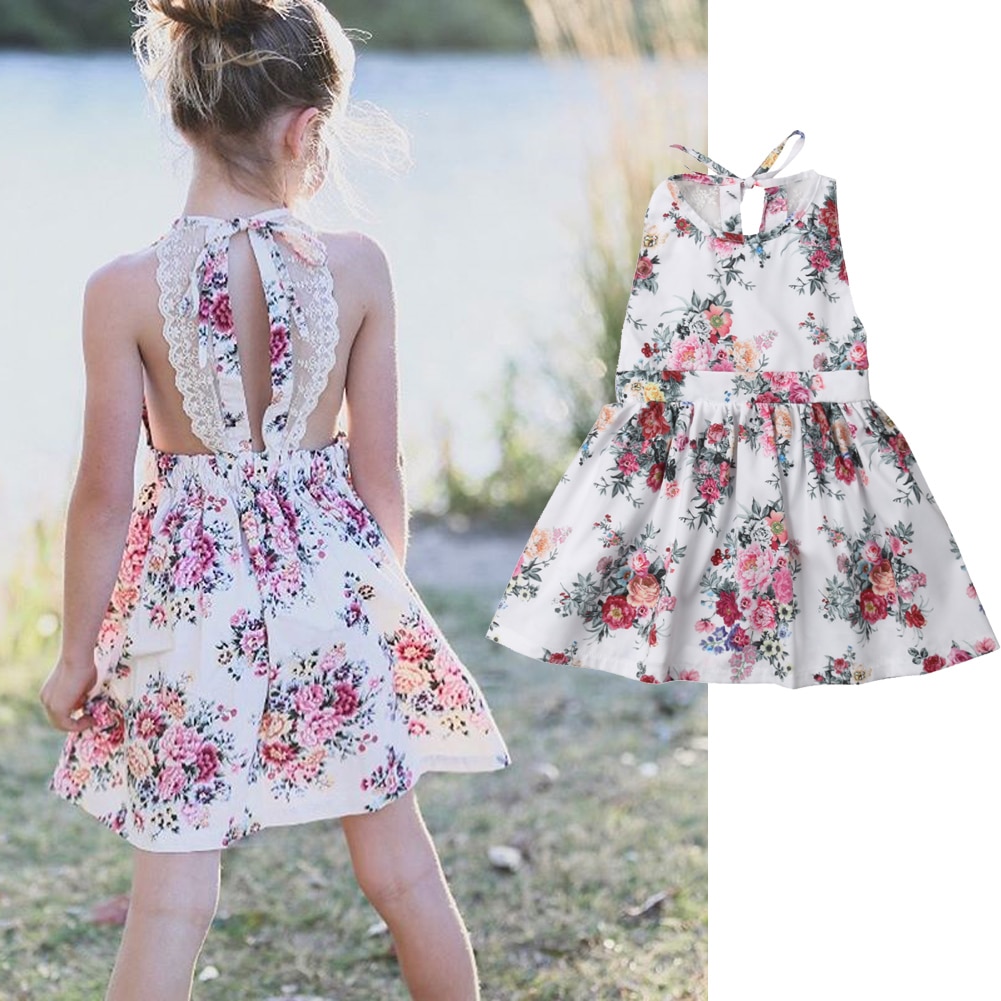 2-9Y Summer Kid Dress For Girl Brand Backless Teen... – Vicedeal