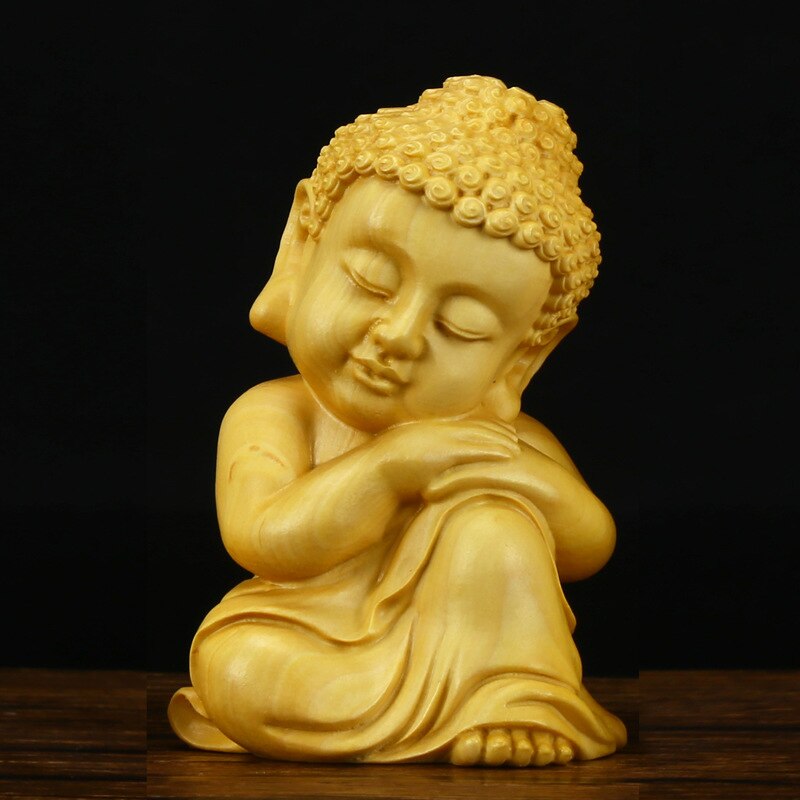 Boxwood Sakyamuni Statue Buddha Statue Guanyin Diz... – Grandado