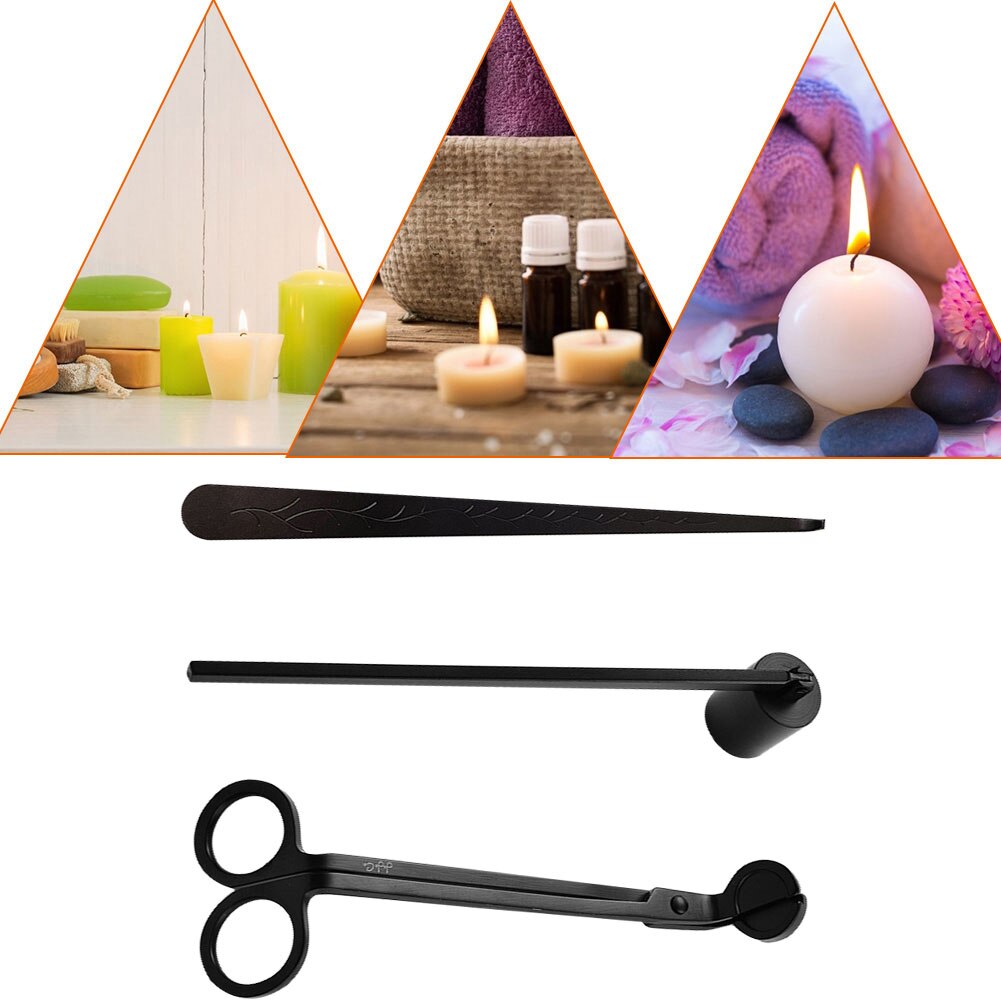 3Pcs Candle Wick Trimmer Stainless Steel Aromather... – Grandado